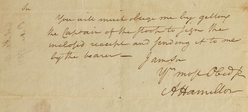 Auction of a Previously Unknown Alexander Hamilton Letter: Determining ...